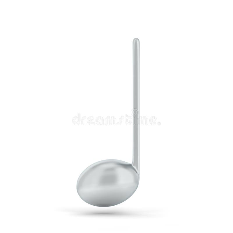 Single music note stock illustration. Illustration of graphic - 165054812