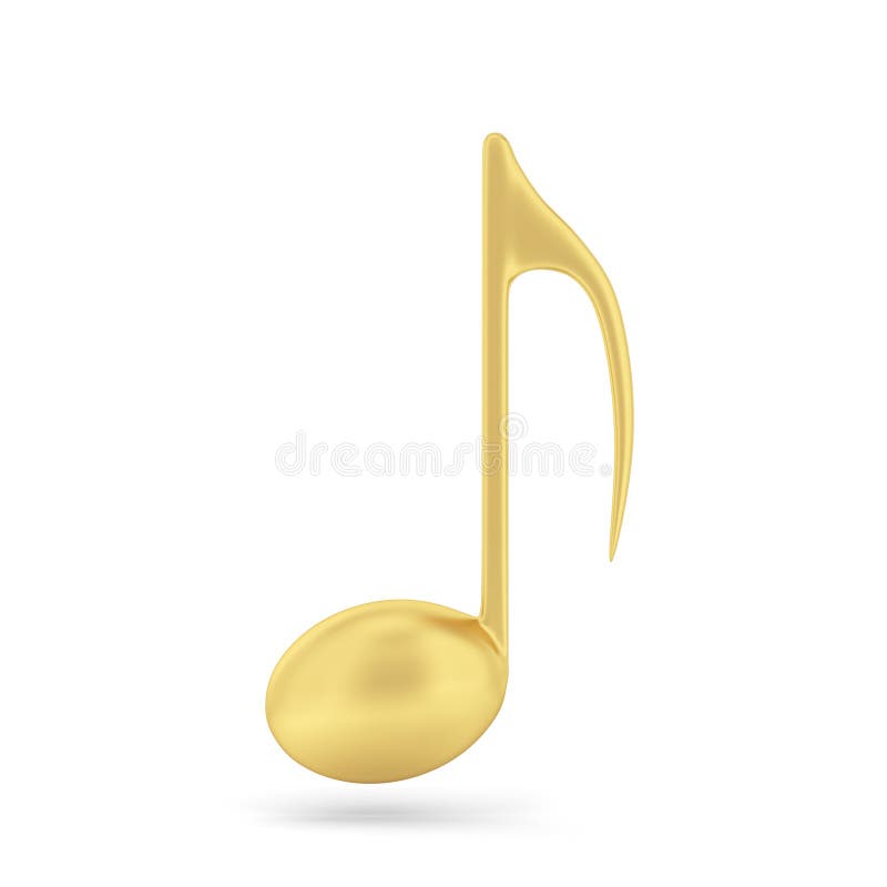 Single music note stock illustration. Illustration of music - 166886183