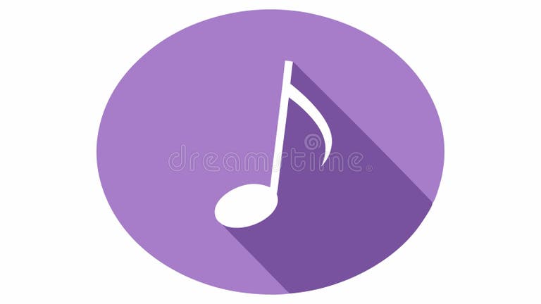 Single Musical Note, for Melody and Simple Tunes, Vector Design ...