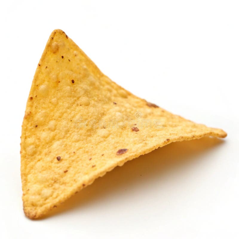 Single Nacho Chip stock illustration. Illustration of snacklover ...