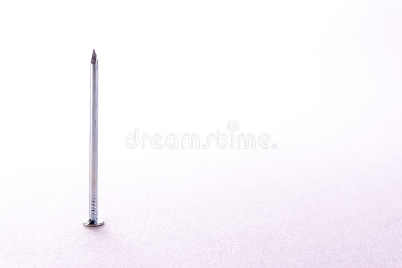 Single Nail Metal Chrome Gold Standing Laying Object Construction ...