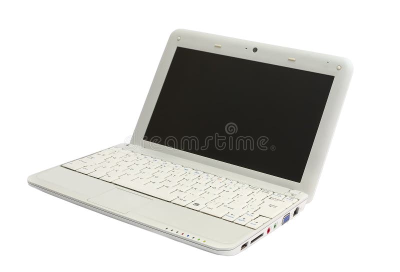 Single netbook (laptop) stock photo. Image of single - 18696450