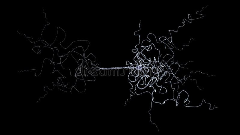 Neuron on black stock photo. Image of artificial, gray - 1143238