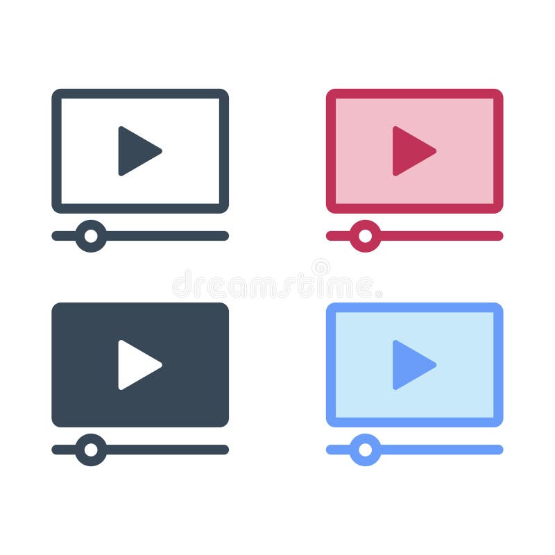 Player Button Icon Sign Vector Stock Illustration Stock Vector ...