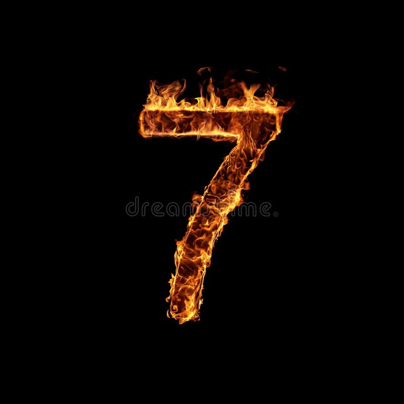Number 7 Fire Stock Illustrations – 151 Number 7 Fire Stock ...