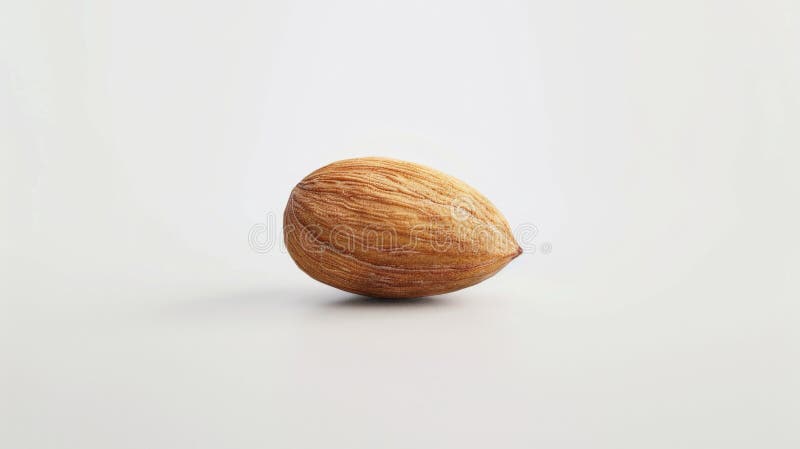 A Single Nut Sitting on a White Surface, Great for Highlighting Texture ...