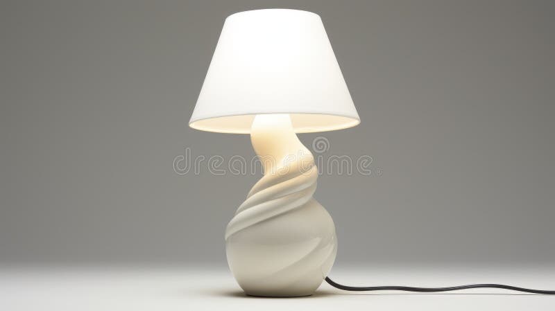 Spiral Group: Meticulous 3d Printed Table Lamp with Photorealistic ...