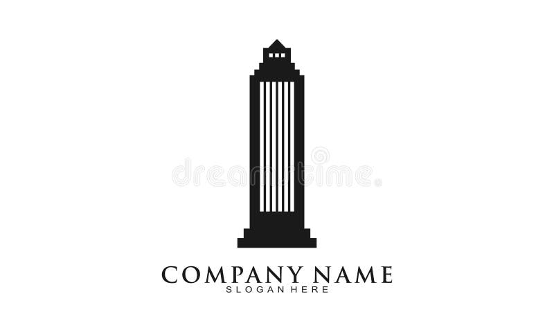 Single Office Building Vector Logo Stock Illustration - Illustration of ...