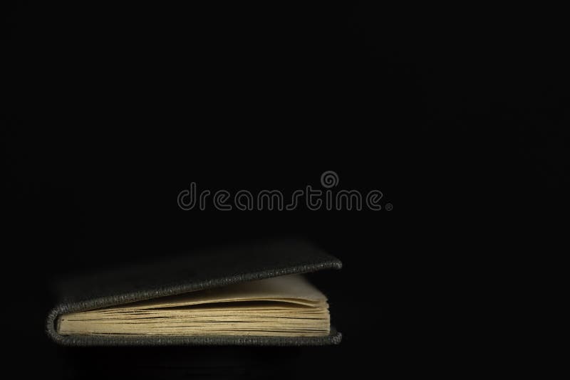 Single Old Book Edge with Gray Paper Cover Stock Image - Image of faded ...