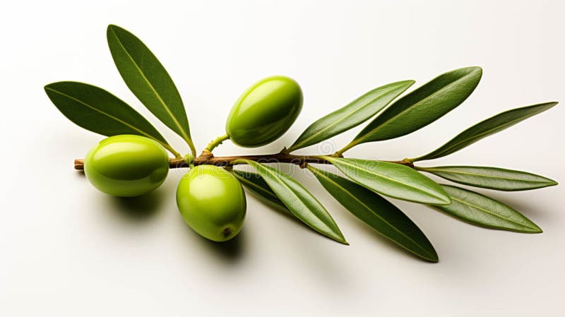 A Single Olive without Leaf Illustration Isolated on White Background ...