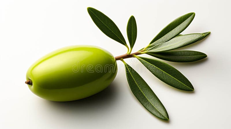 A Single Olive without Leaf Illustration Isolated on White Background ...