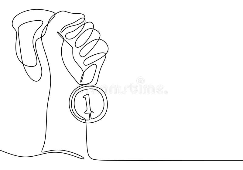 Medal Line Drawing Stock Illustrations – 3,795 Medal Line Drawing Stock ...