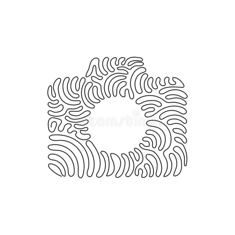 Camera One Line Drawing Simple Stock Illustrations – 208 Camera One ...