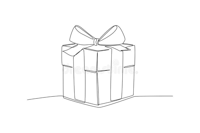 Gift Box with Ribbon. Gift Box Concept Stock Vector - Illustration of ...