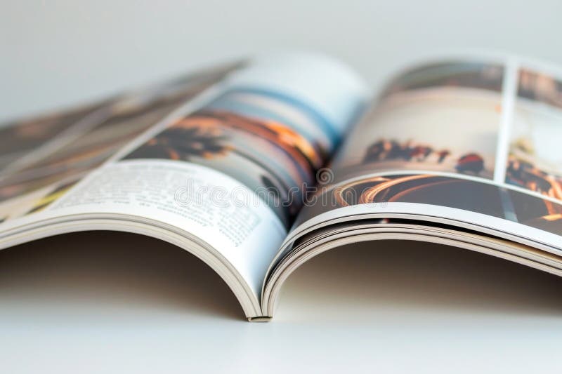 Single Open Magazine Lying White Table Stock Photos - Free & Royalty ...