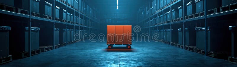 Warehouse Storage Logistics Inventory Distribution Center Boxes Shelves ...