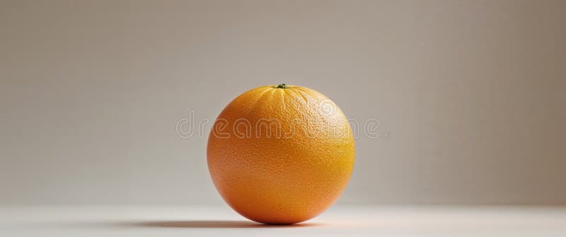 Single Orange Fruit Close Up Studio Shot. Stock Photo - Image of ...