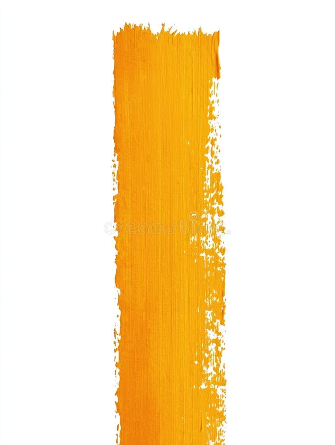 Orange Paint Brush Stroke stock image. Image of stroke - 378349701