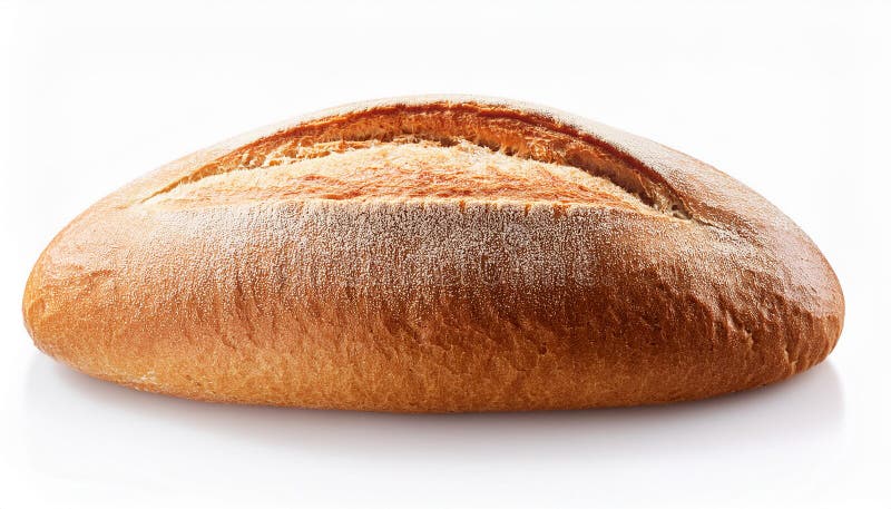 Single Organic Bread Isolated on White Background. Stock Illustration ...