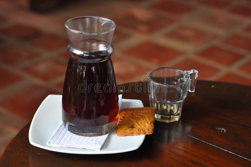 Manual Brew Coffe. Fresh Morning Filter Coffee Blooming in the Dripper ...