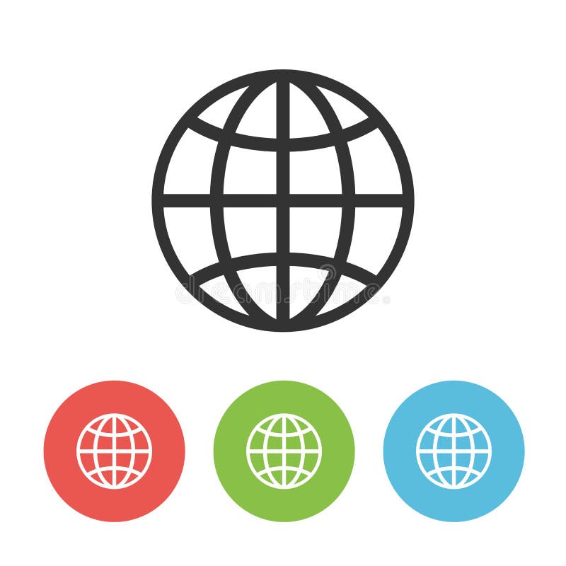 Single icon of globe stock illustration. Illustration of modern - 109767295