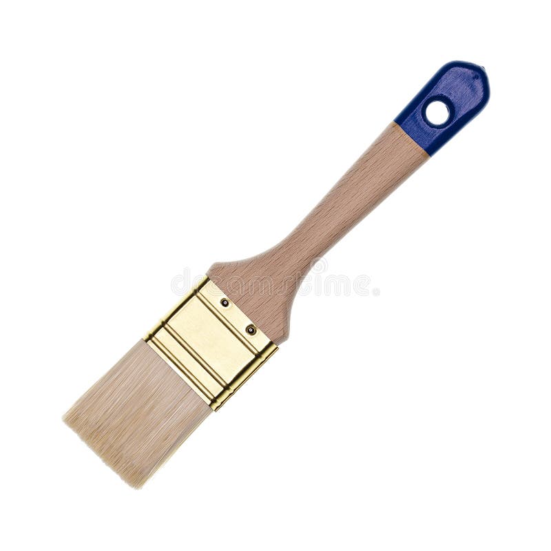 Single paintbrush stock photo. Image of icon, interior - 17862610