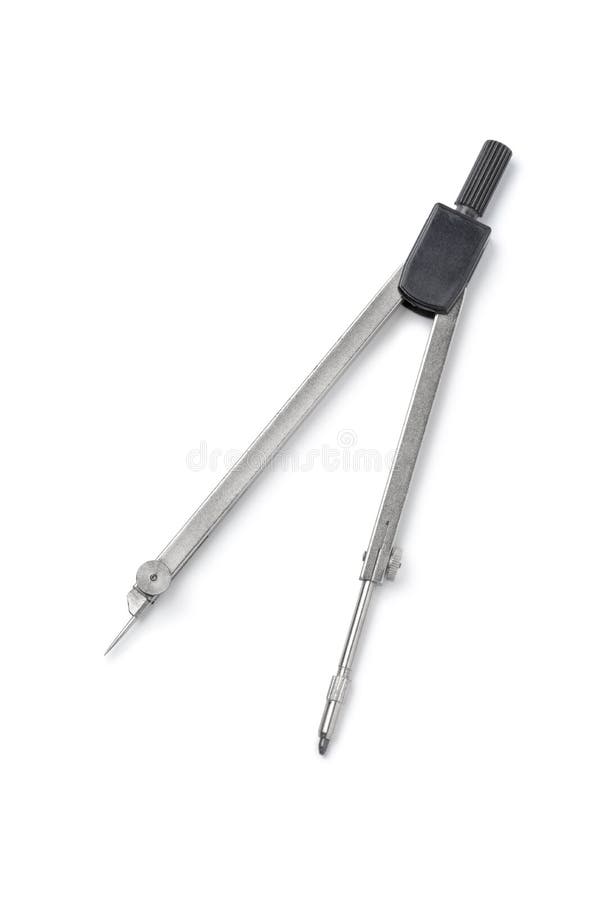 Pair of Compasses Drawing Circle Stock Image - Image of geometry ...