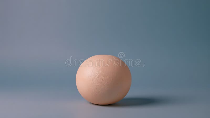 Minimalist Design Single Blue Sphere Neutral Background Stock Photos ...