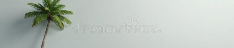 Single Palm Tree, Gray Backdrop, Minimal Aesthetic, Visual, Stock Stock ...