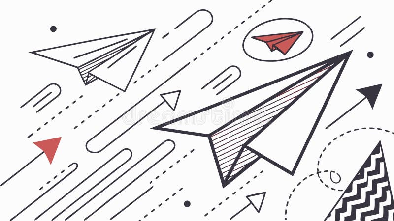 Single Paper Airplane Taking Flight Illustration, New Ideas, Startup ...