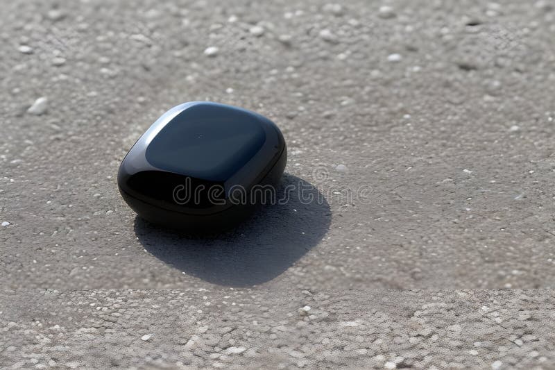 Single Pebble Isolated on White Background Generative AI Illustration ...