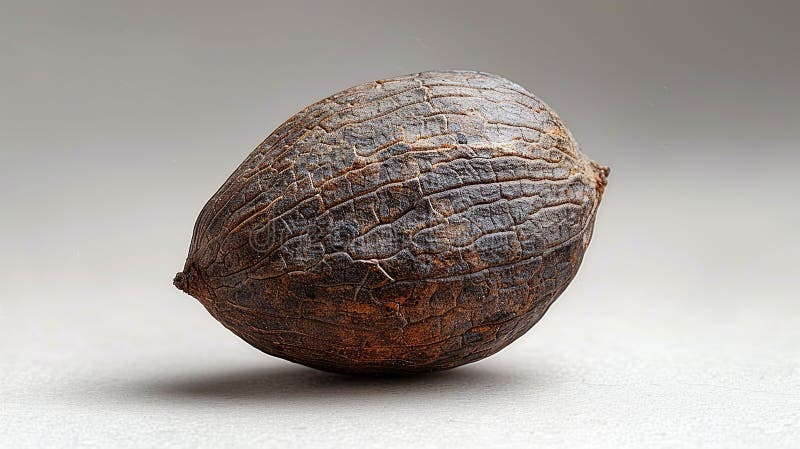 A Single Pecan Shell stock illustration. Illustration of light - 333917249