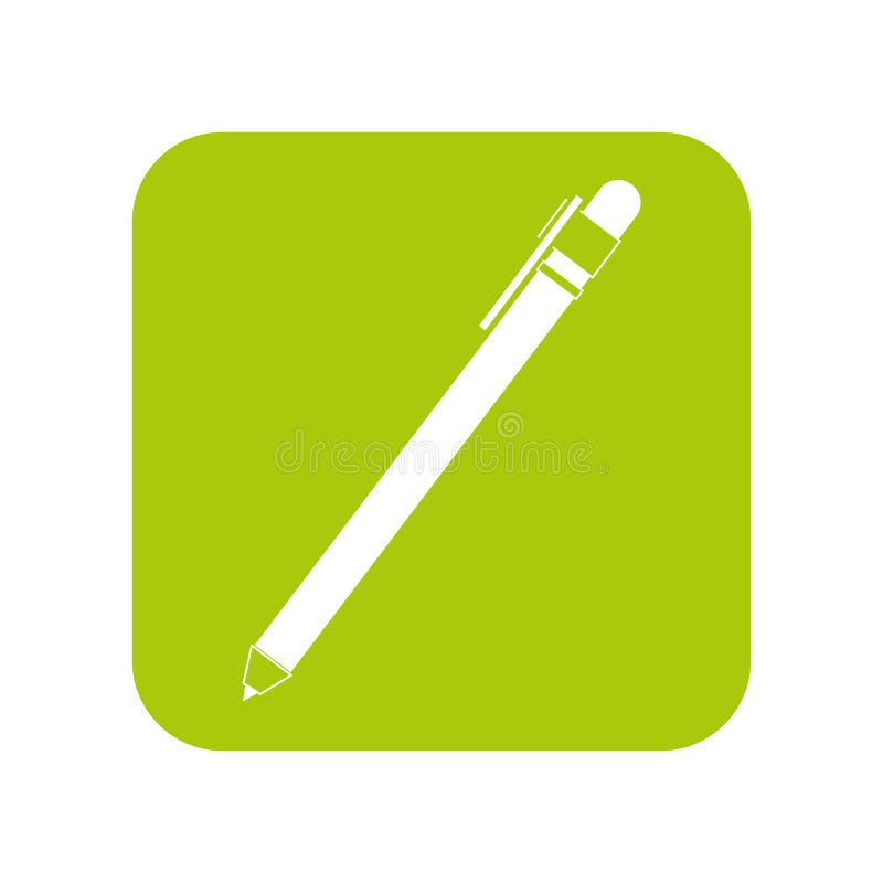 Single pen icon image stock illustration. Illustration of simple - 84788972