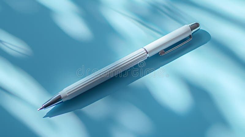 Single Pen on Minimalistic Desk - Ideal Business Banner Background ...