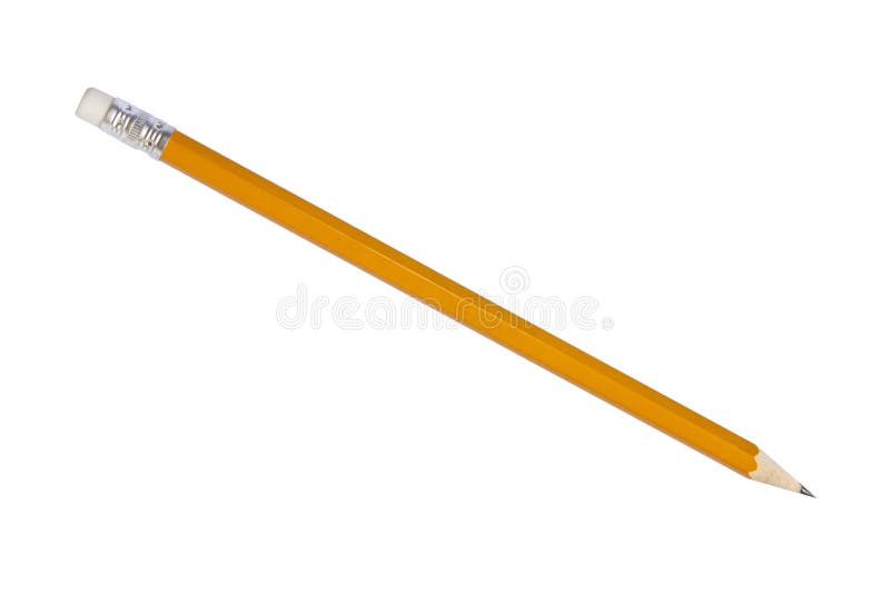 Pencil and eraser stock image. Image of lead, eraser - 14902961