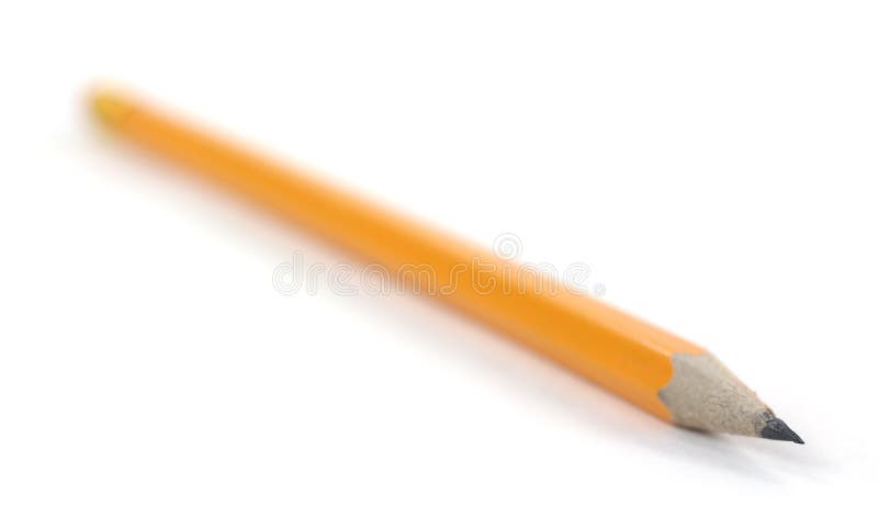 Single Pencil with Sharp Tip Stock Image - Image of point, graphite ...