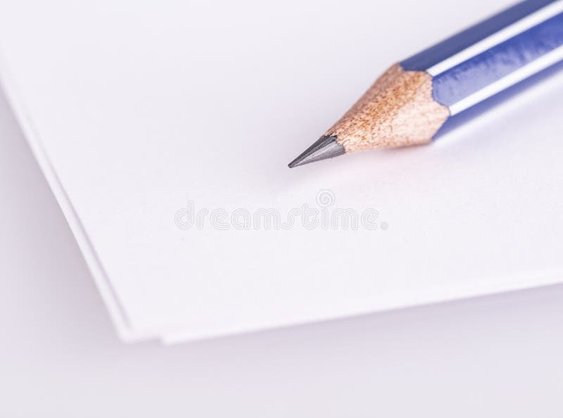 Single Pencil with Sharp Tip Stock Image - Image of point, graphite ...