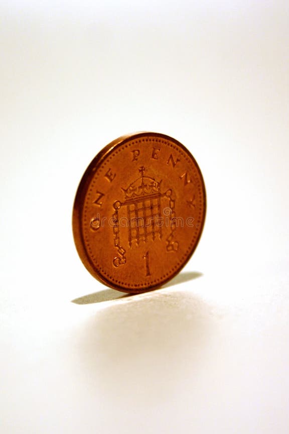 Single penny stock photo. Image of copper, currency, credit - 604398