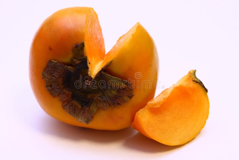 Persimmon stock photo. Image of leaf, tropical, isolated - 9807090