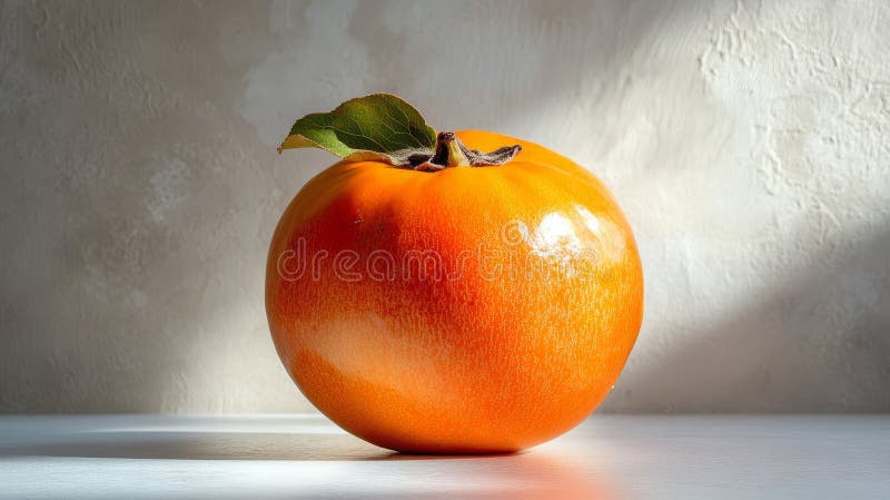 Single Persimmon Light Textured Background Stock Photos - Free ...