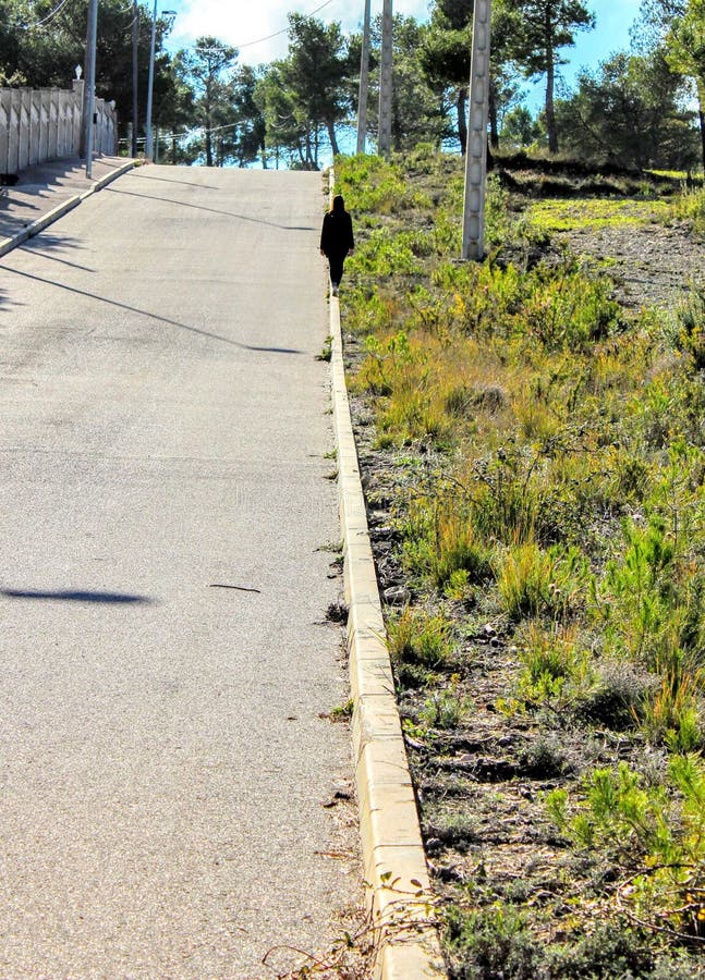 Walk alone stock image. Image of goingnowhere, walk - 131837903