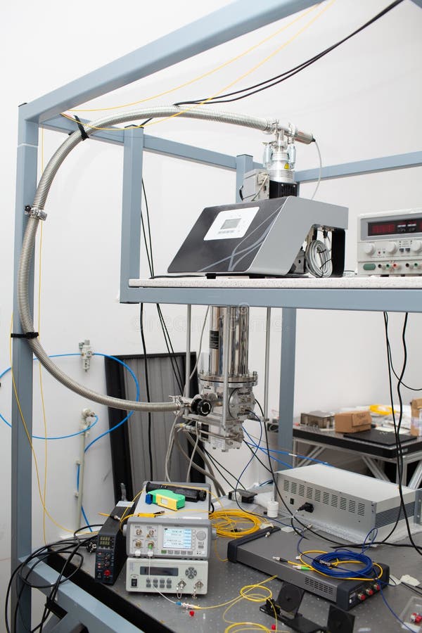 Single Photon Detector at Scientific Laboratory without People Stock ...