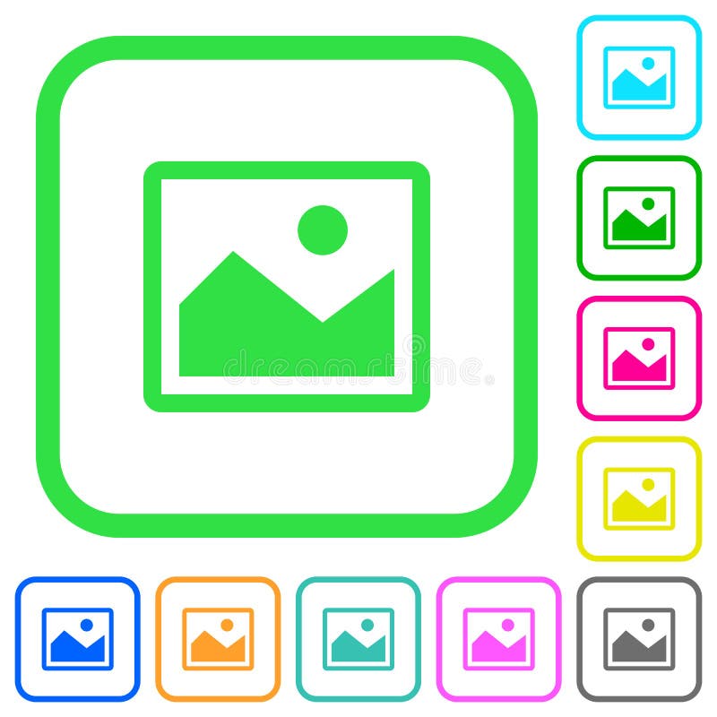 Single Picture Vivid Colored Flat Icons Icons Stock Vector ...