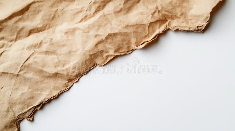 A Single Piece of Crumpled Brown Kraft Paper, Simple yet Full of ...