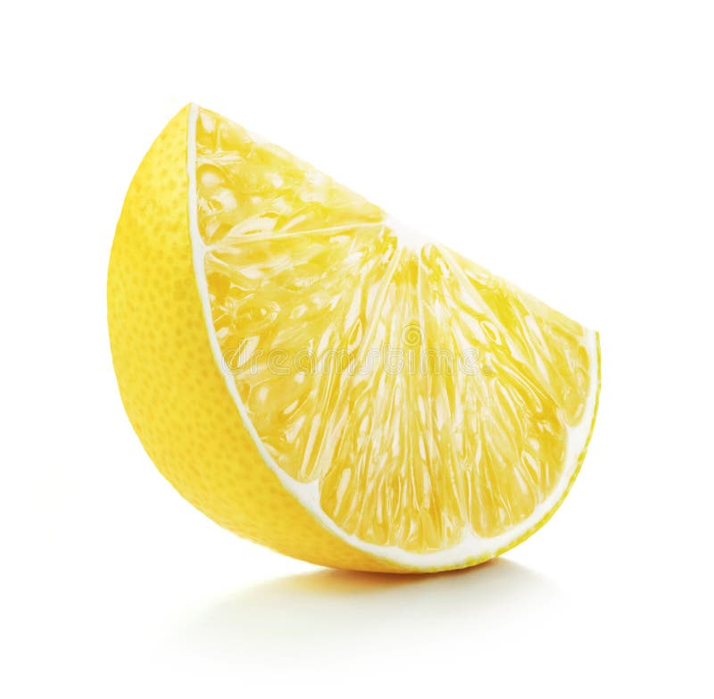 Slice of lemon stock photo. Image of ripe, isolated - 126378862