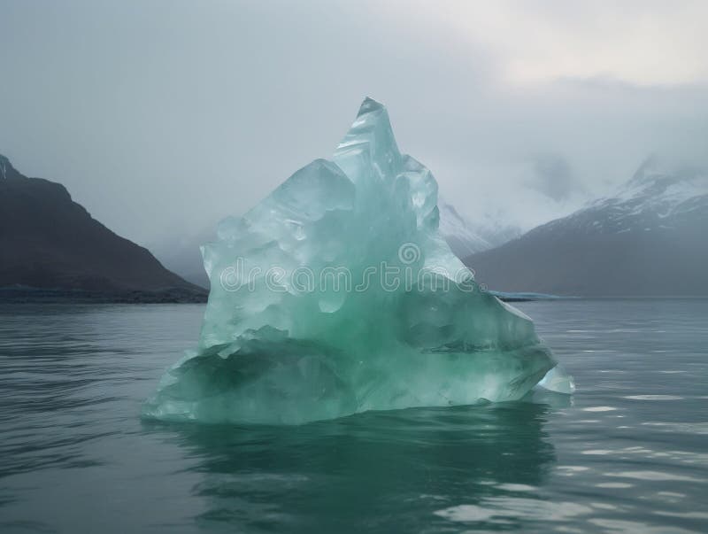 Clear Ice Piece on the Ground on Diamond Beach Stock Photo - Image of ...