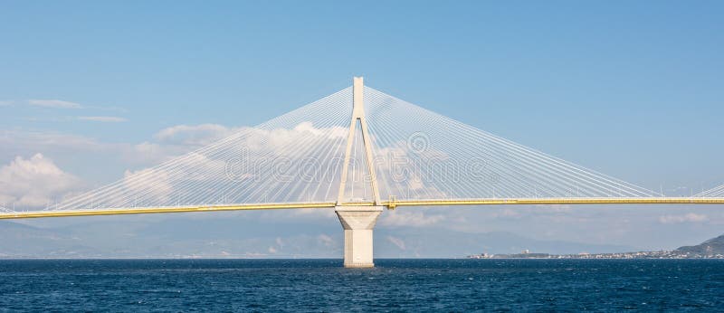 Single Pillar of a Suspension Bridge Stock Image - Image of building ...