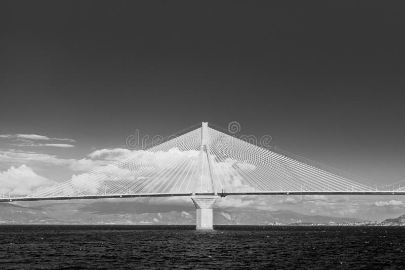 Single Pillar of a Suspension Bridge Stock Image - Image of building ...