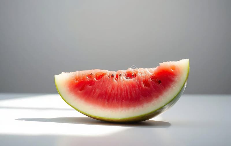 Single Pink Watermelon Slice Stock Illustration - Illustration of ...