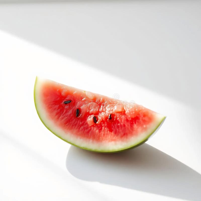 Single Pink Watermelon Slice Stock Illustration - Illustration of ...